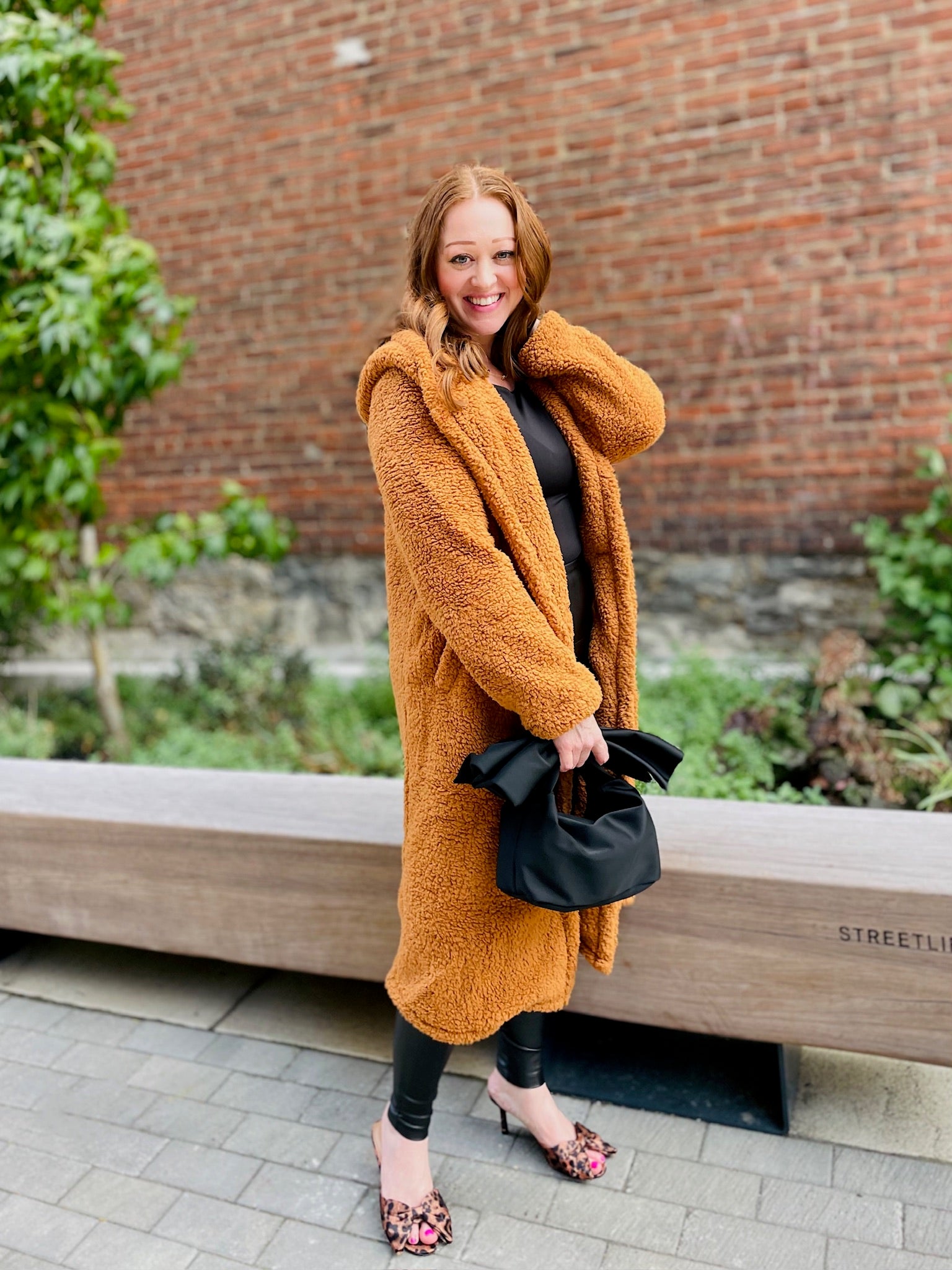Teddy Coat with Hood | Camel – Bellisima by Ashley Maria