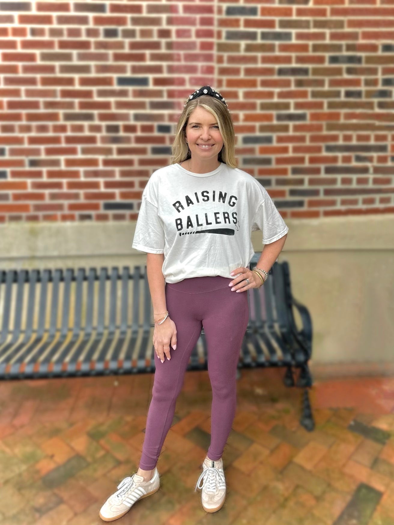 Raising Ballers Baseball Graphic Tshirt | Cream – Bellisima by Ashley Maria